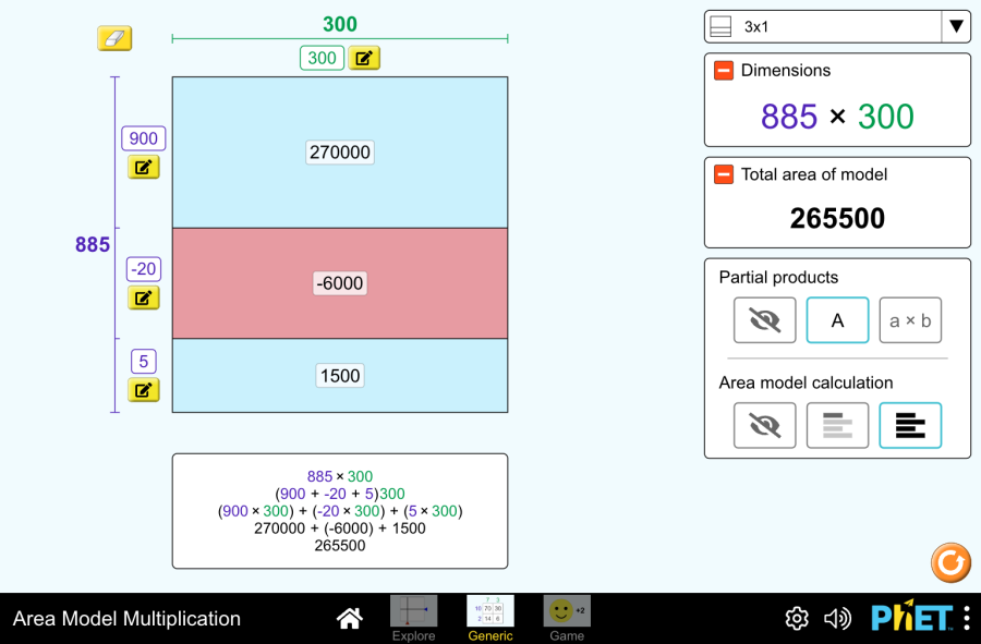 Area Model Multiplication - Partial Products | Factors | Multiplication ...