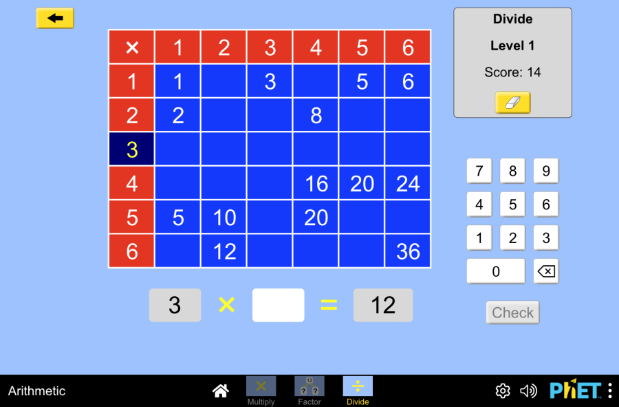 Arithmetic - Multiplication | Division | Factoring - PhET Interactive ...