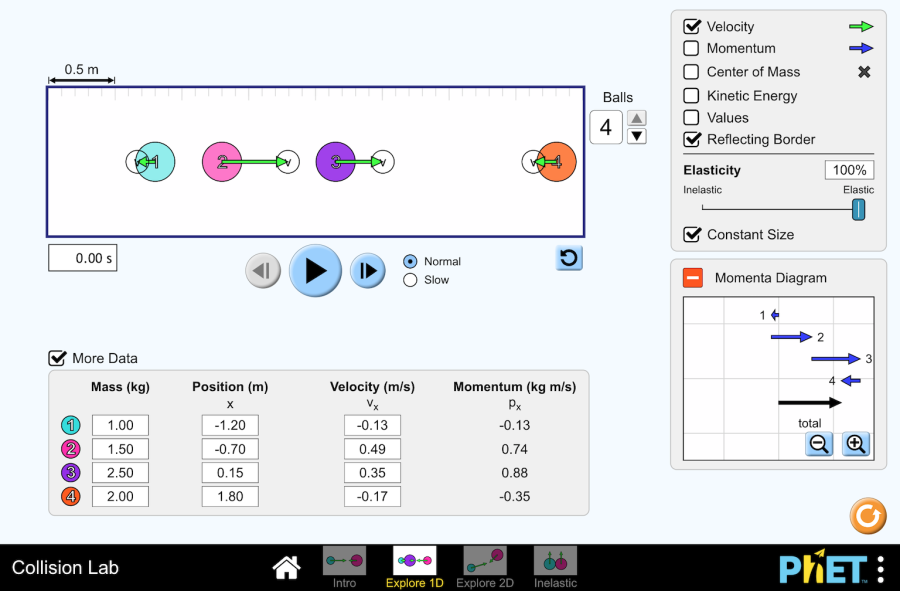 Collision Lab - Colisions, Conservación da Enerxía, Conservation of ...