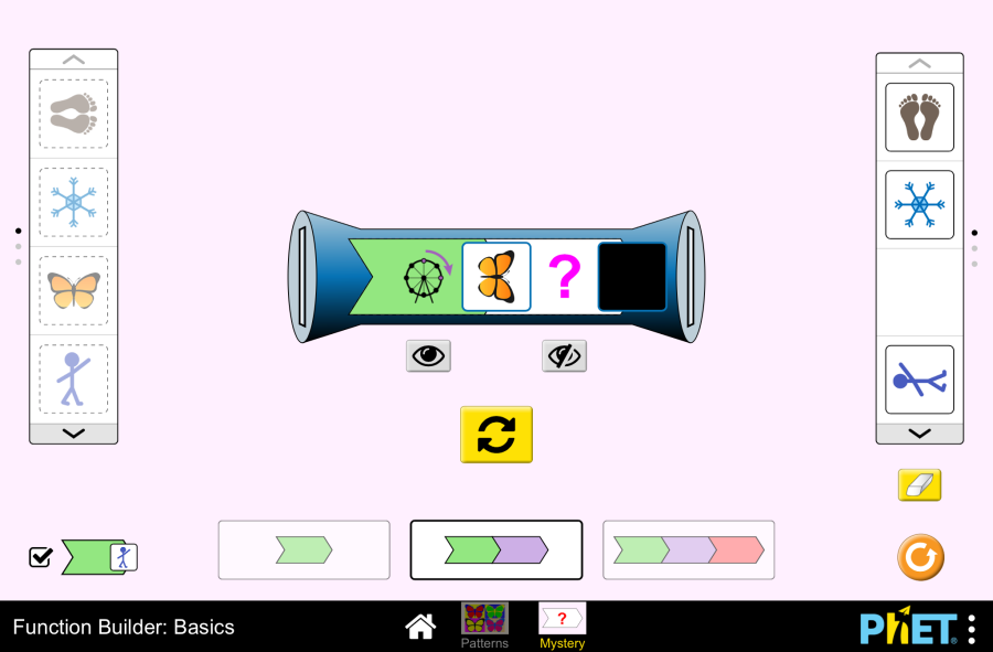 Function Builder Basics Functions Transformations Ordered Pairs Phet
