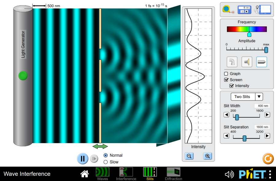 Wave Interference - Interference | Double Slit | Diffraction - PhET ... Wave Interference - Interference | Double Slit | Diffraction - PhET ...