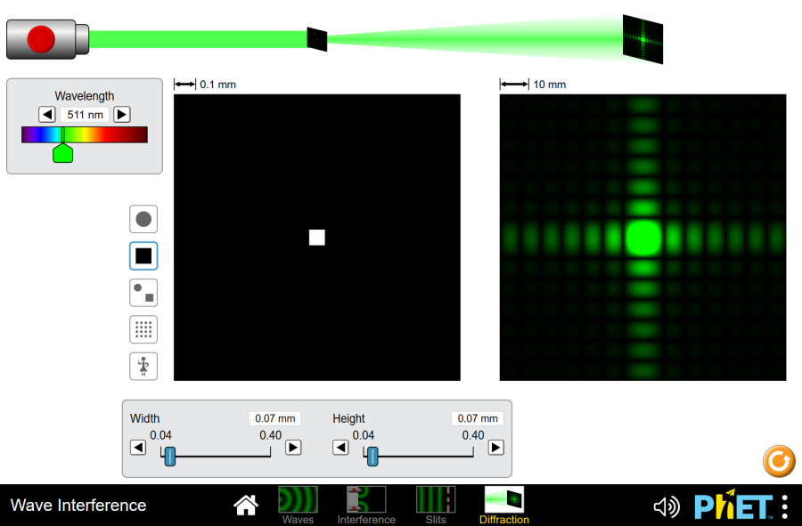 Wave Interference - Interference | Double Slit | Diffraction - PhET ... Wave Interference - Interference | Double Slit | Diffraction - PhET ...